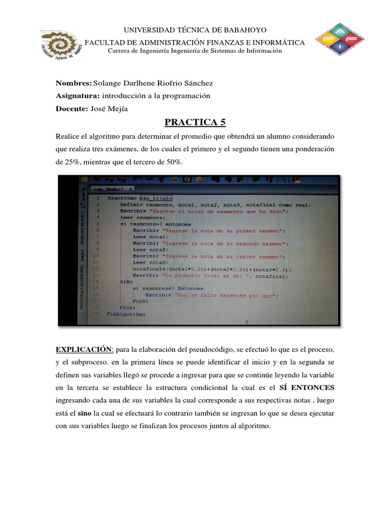 Caratula | PDF | Algoritmos | Presupuesto