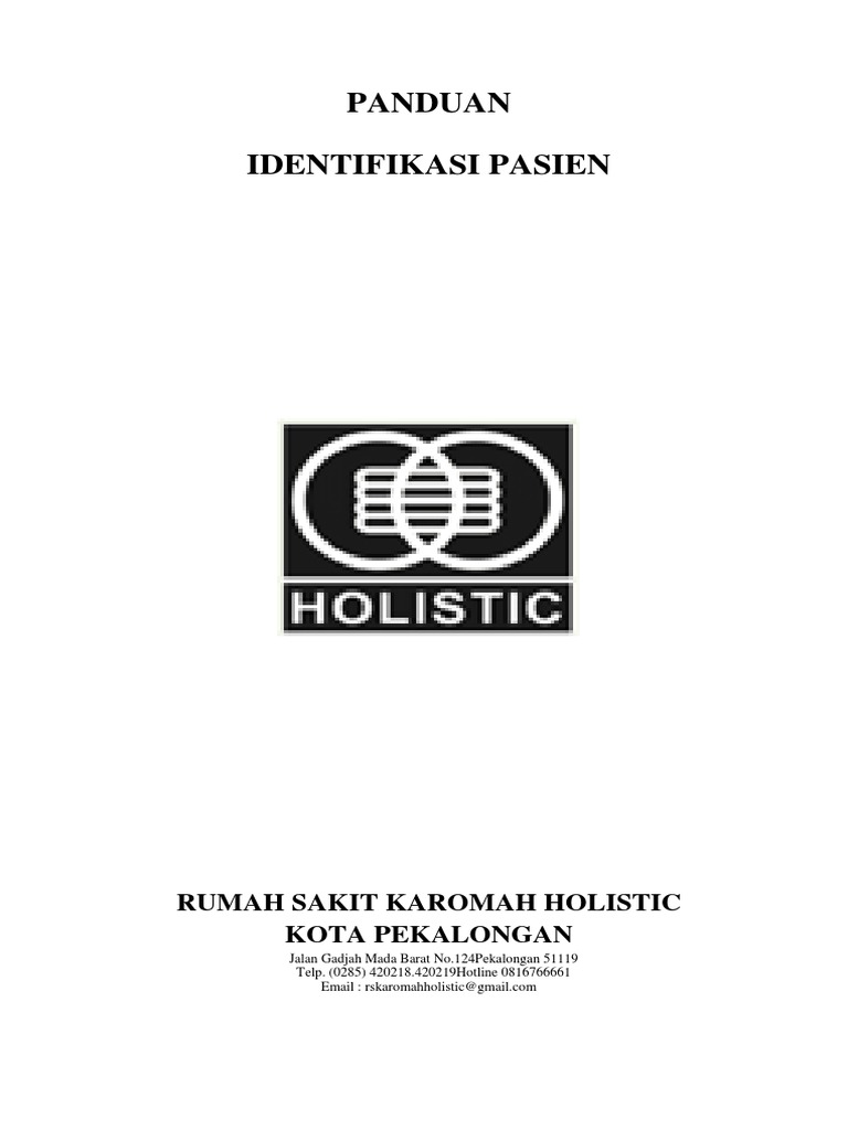 Panduan Identitas Pasien | PDF | Bisnis | Kesehatan Holistik