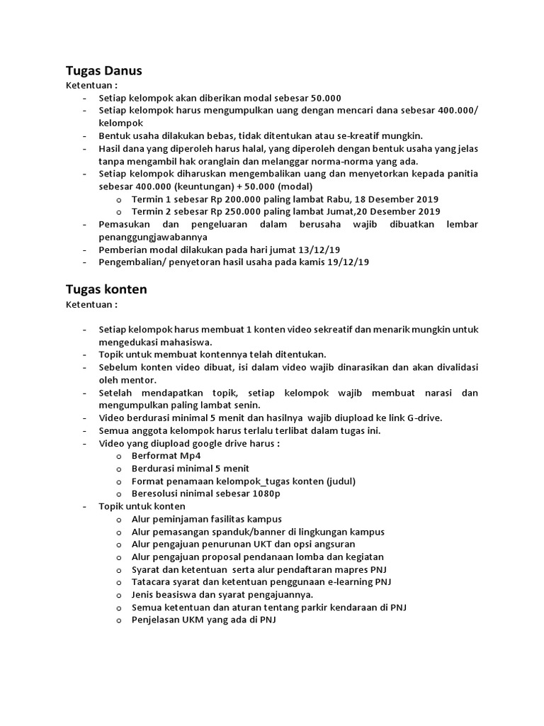 Tugas Danus | PDF