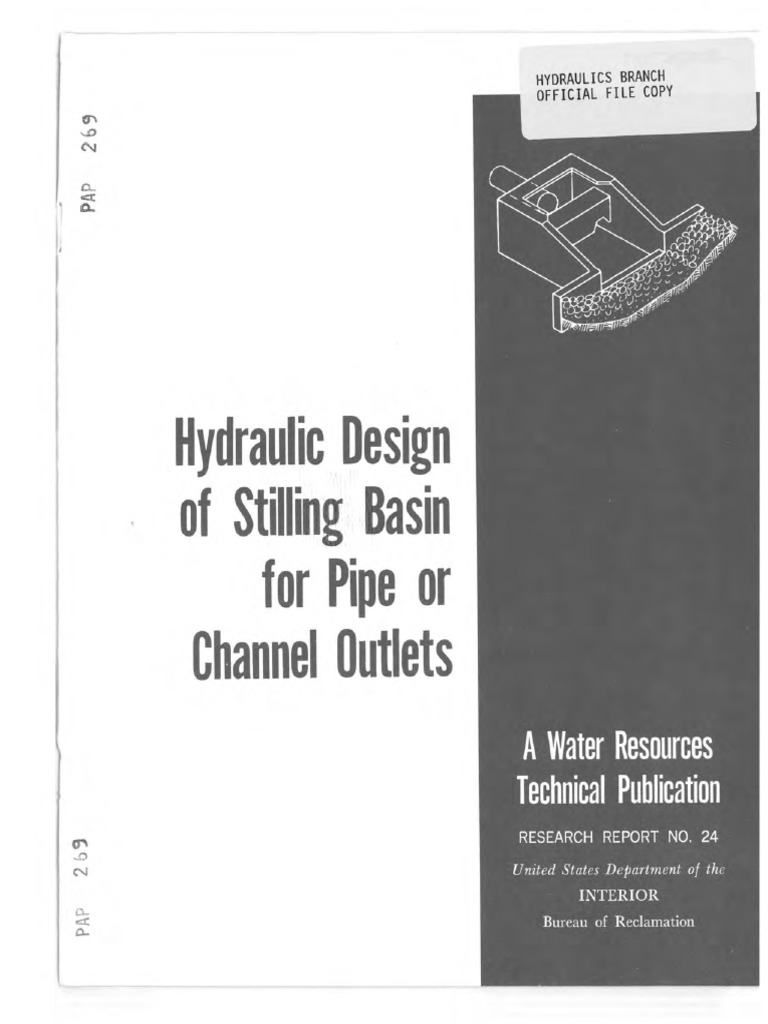 Hydraulic Design of Stilling Basin and Energy Dissipator | PDF ...