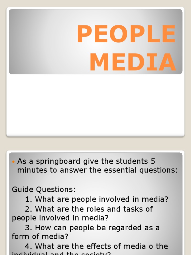 People Media | PDF | Page Layout | Mass Media