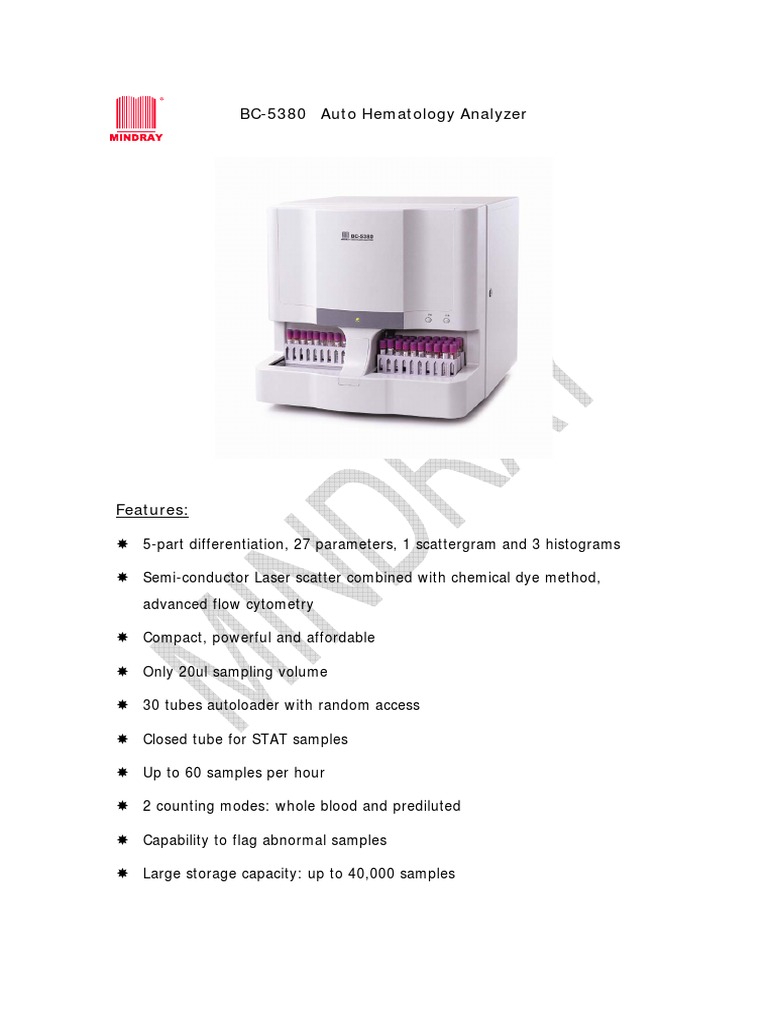 BC 5380 Feature and Specification - 20071127 - PDF | PDF | Science ...