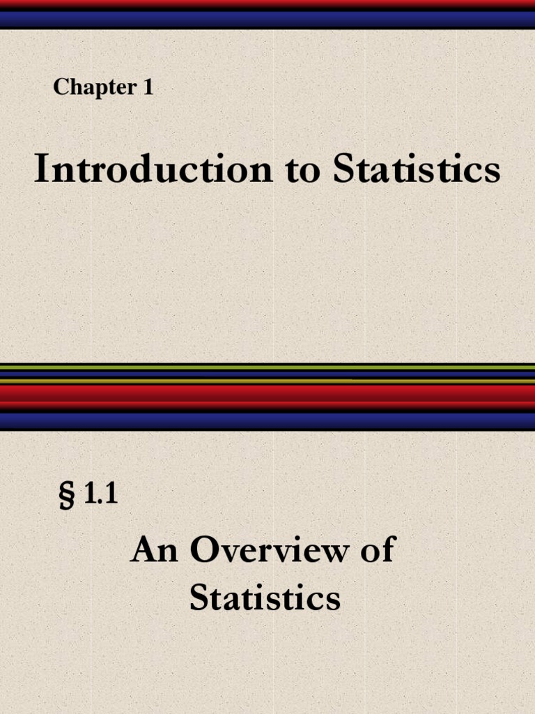 Introduction to the Fundamental Concepts and Principles of Statistics ...