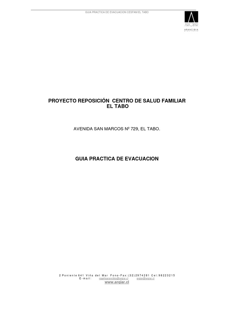 Guia Practica de Evacuacion | PDF | Ascensor | Temblores