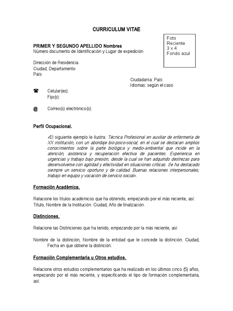 Guía para Elaborar un Currículum Vitae | PDF | Educación avanzada ...