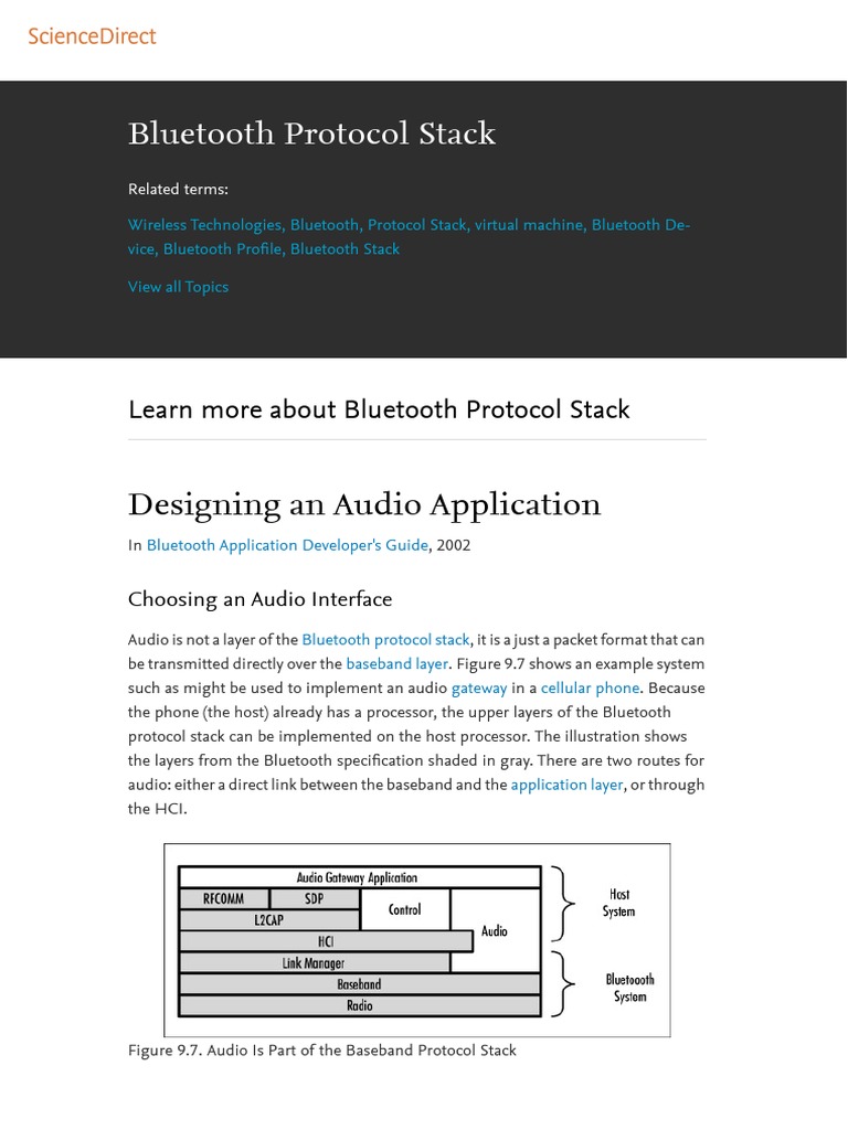 Bluetooth Protocol Stack | PDF | Bluetooth | Server (Computing)