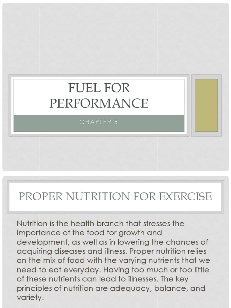 Fuel For Performance | PDF | Dietary Supplements | Nutrients