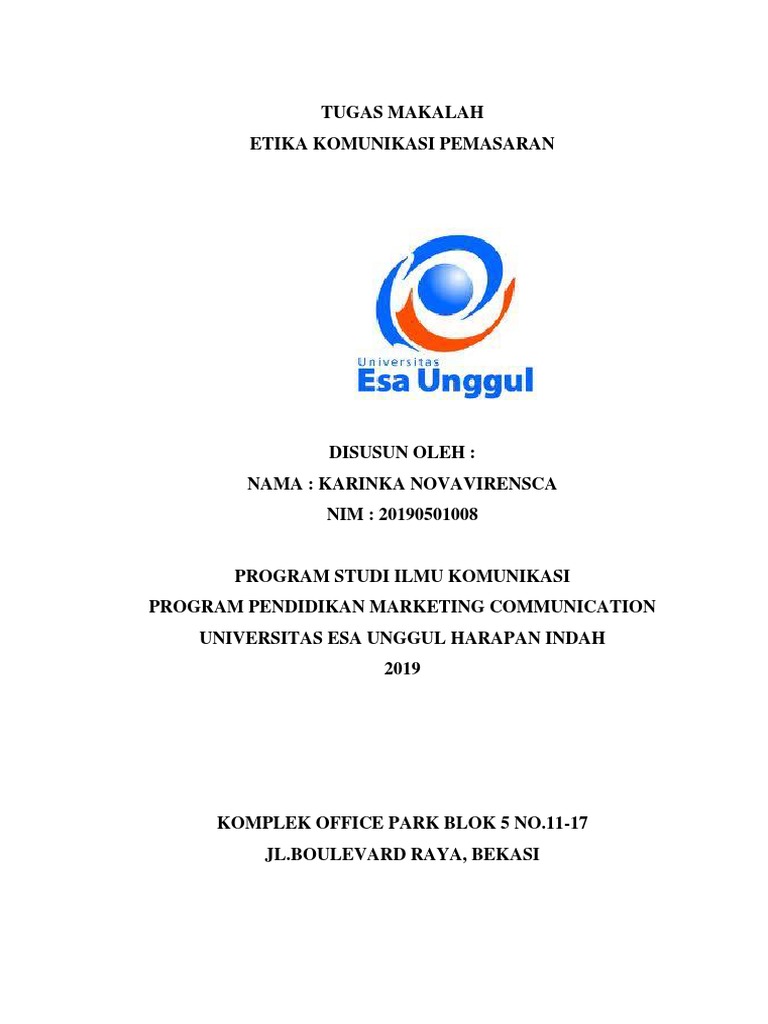 Makalah Marcom | PDF | Karier & Perkembangan