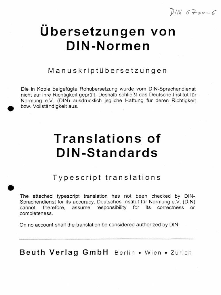 DIN 6700-6 (2000-08) en | PDF