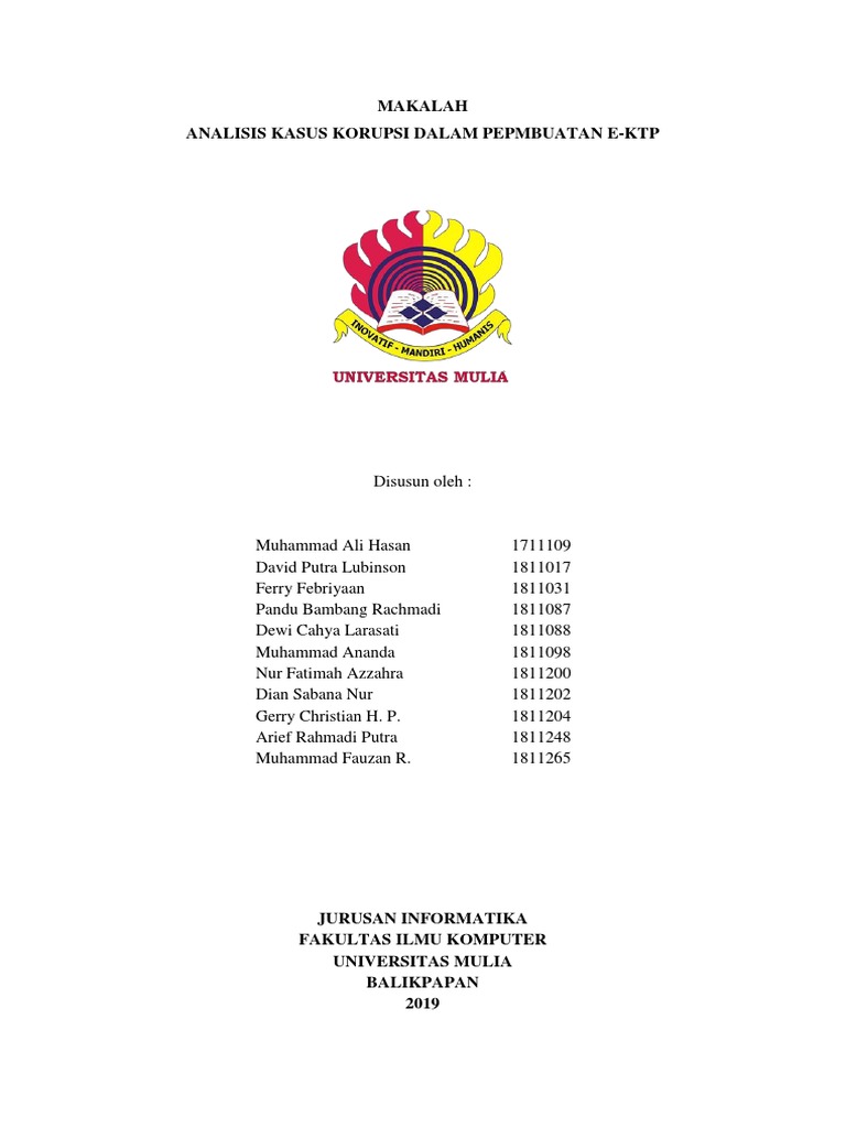 Analisis Korupsi e-KTP di Indonesia | PDF