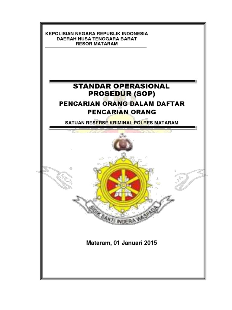 SOP Pencarian DPO | PDF