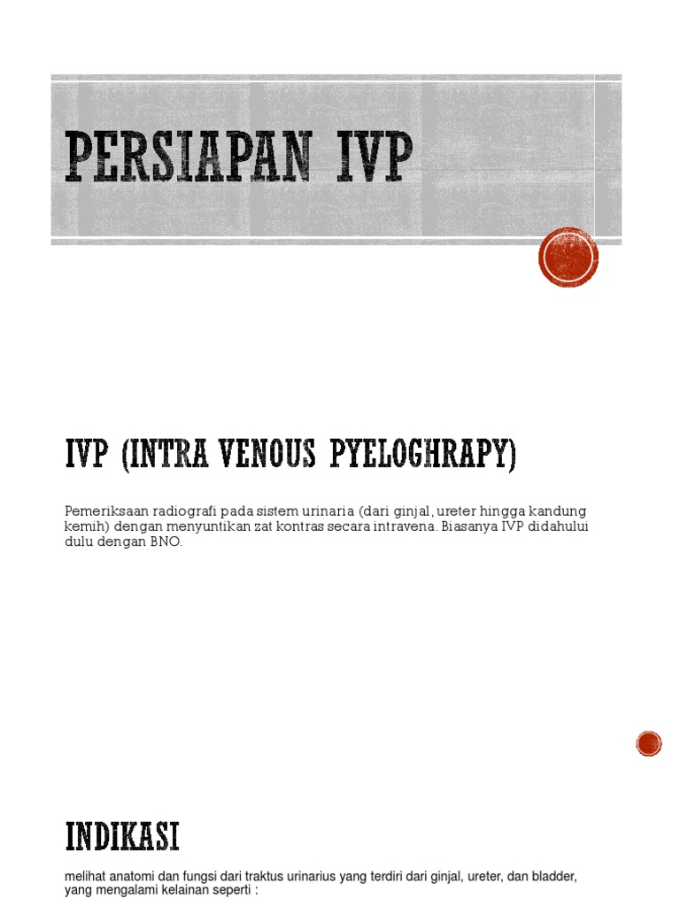 Persiapan Ivp | PDF