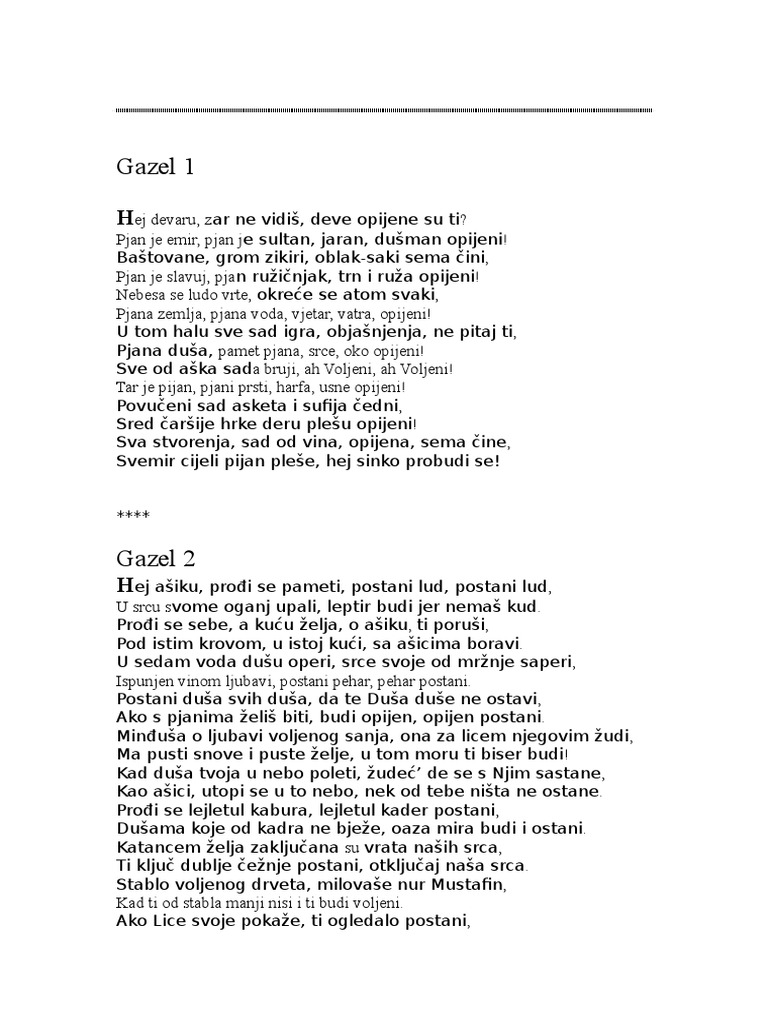 Gazel | PDF