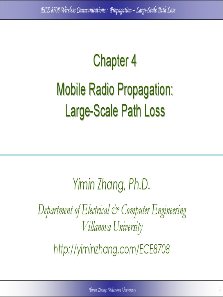 Mobile Radio Propagation | PDF | Radio Propagation | Antenna (Radio)