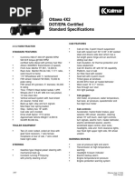 Ottawa 4X2 DOT EPA Specification Sheet English 2022 | PDF | Truck | Tire