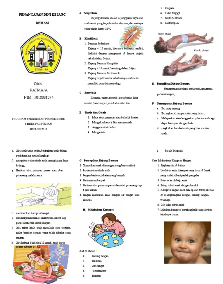 Kejang Demam LEAFLET | PDF