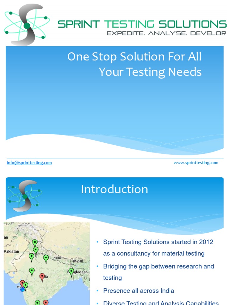 Sprint Testing Solution Introduction To Services | PDF | X Ray ...