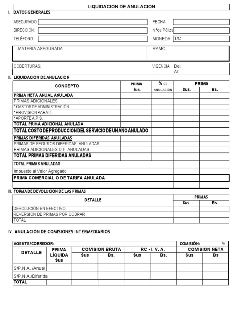 Liquidacion de Cobranza - Anulacion-1 | PDF | Derecho