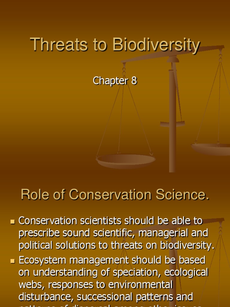 Biosphere 9-Threats To Biodiversity | PDF | Conservation Biology ...