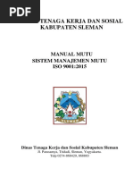 Contoh Manual Mutu Dari Perusahaan Lain | PDF