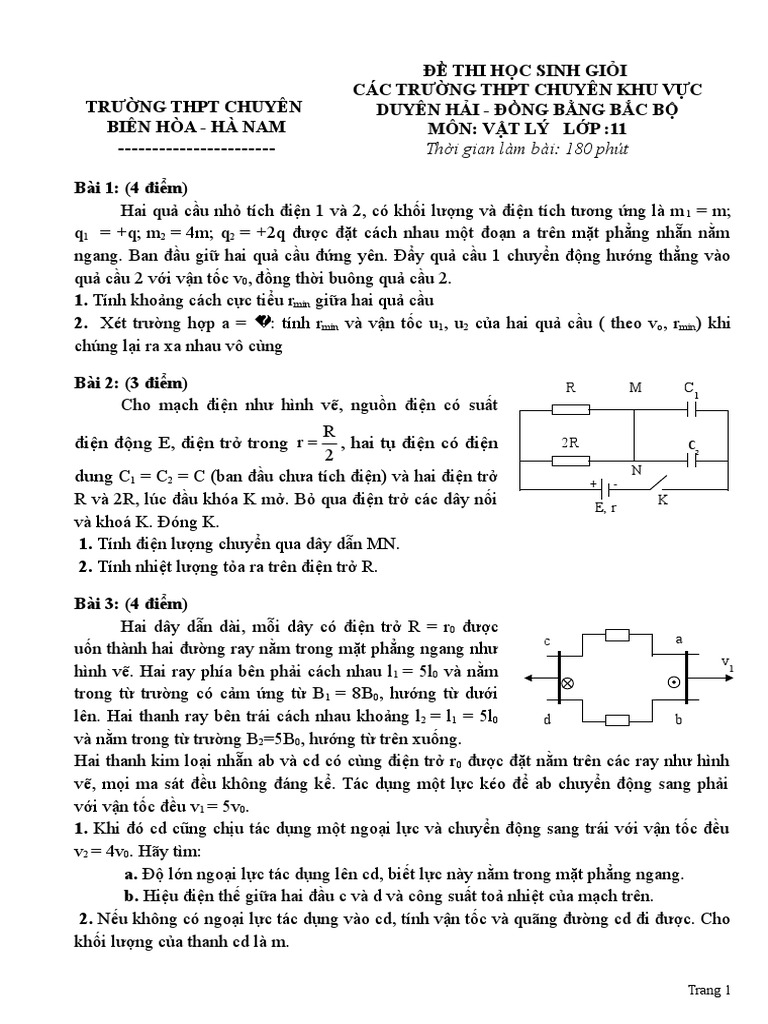Đề thi HSG 11 | PDF
