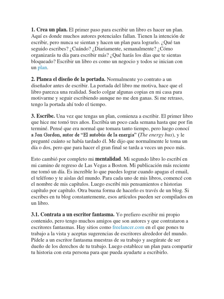 Guía Completa para Escribir un Libro | PDF | Blog