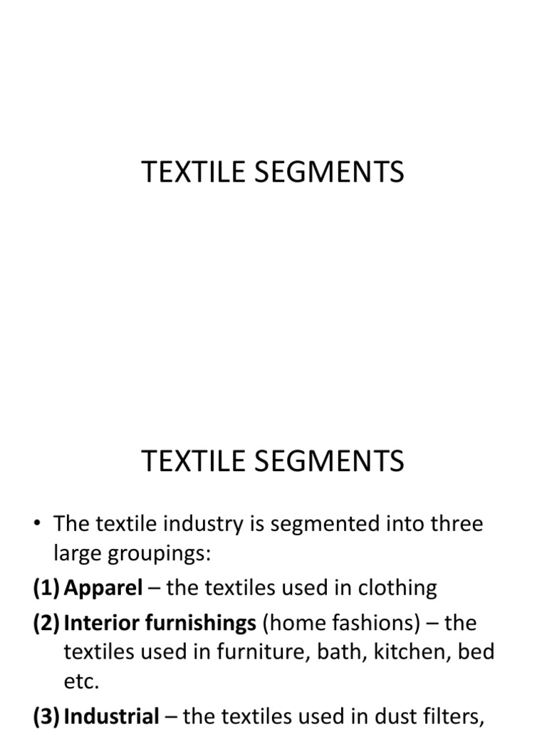 1 A.textile Segments | PDF | Textiles | Yarn