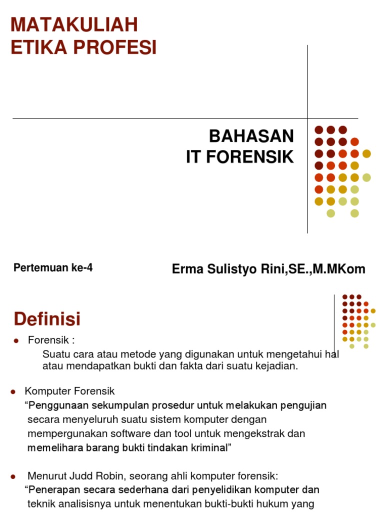 IT Forensik | PDF | Komputer