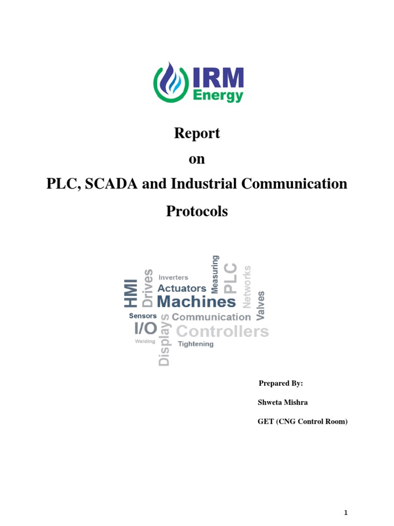 Report (PLC, SCADA, Industrial Communication Protocol) PDF | PDF ...