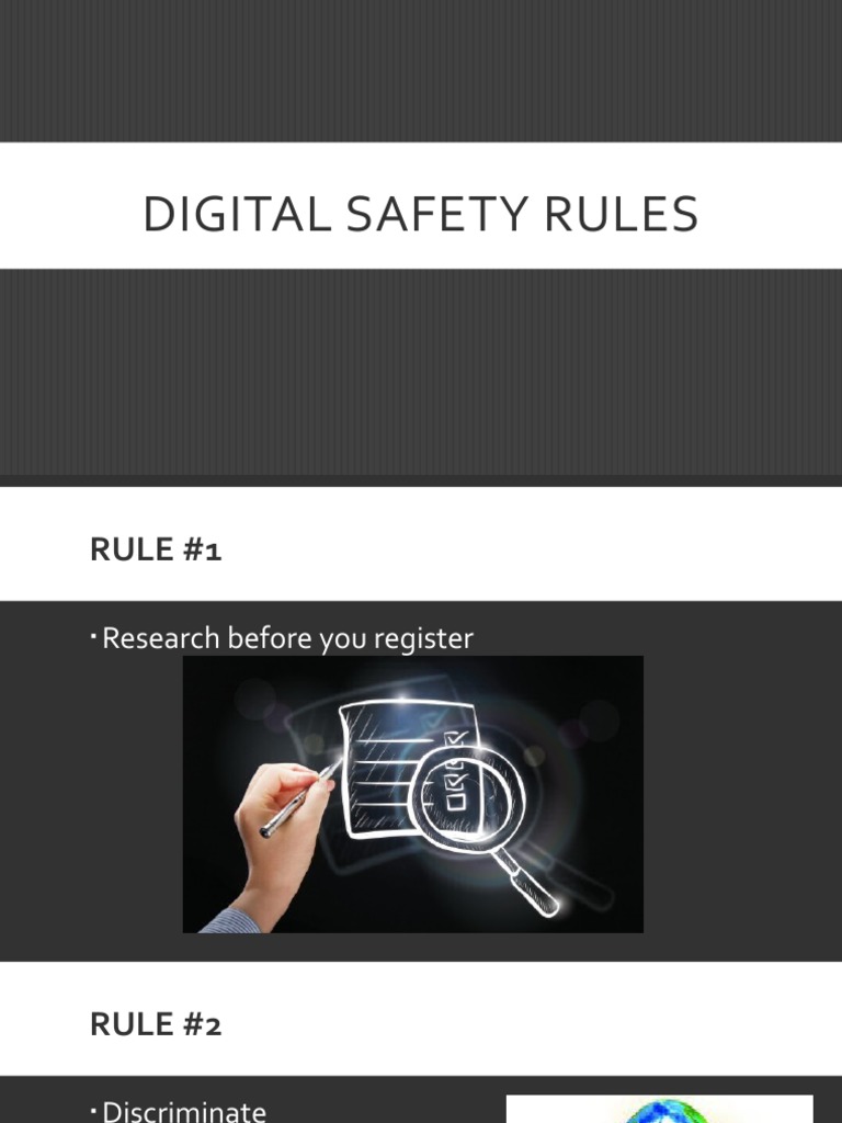 Digital Safety Rules | PDF