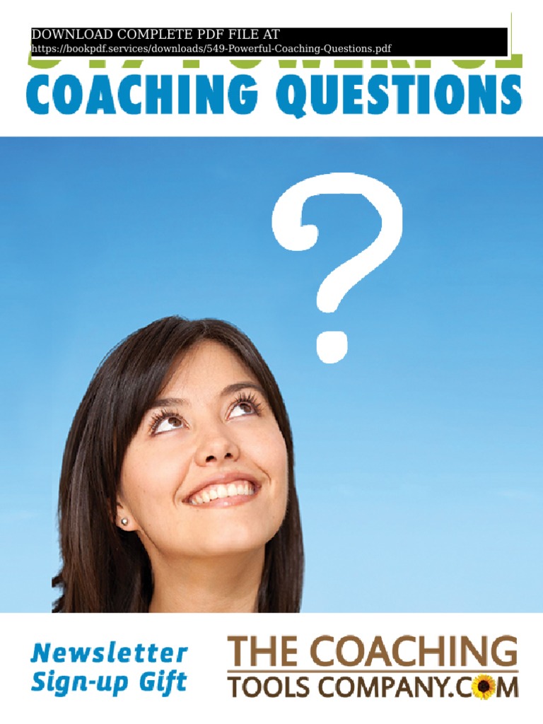 549 Powerful Coaching Questions PDF - 6411 PDF | PDF | Goal | E Books