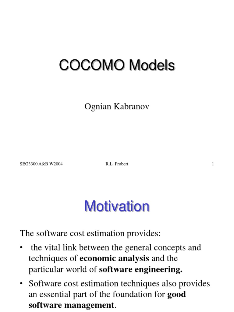 COCOMO | PDF | Software Development | Subroutine