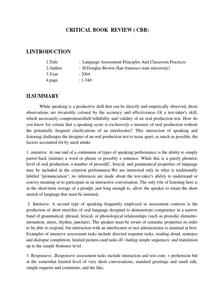 Critical Book Review | PDF | English Language | Stress (Linguistics)