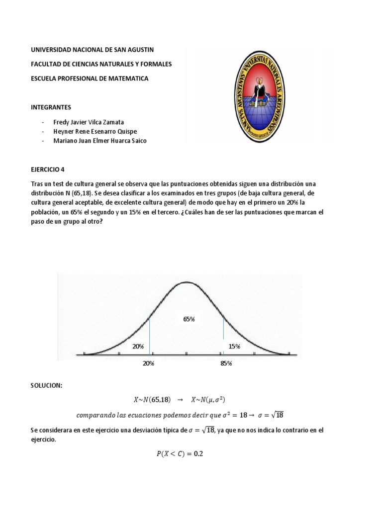 Distribucion Normal | PDF | Enseñanza de matemática