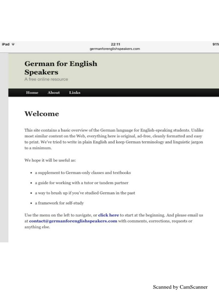 German For English Speakers | PDF