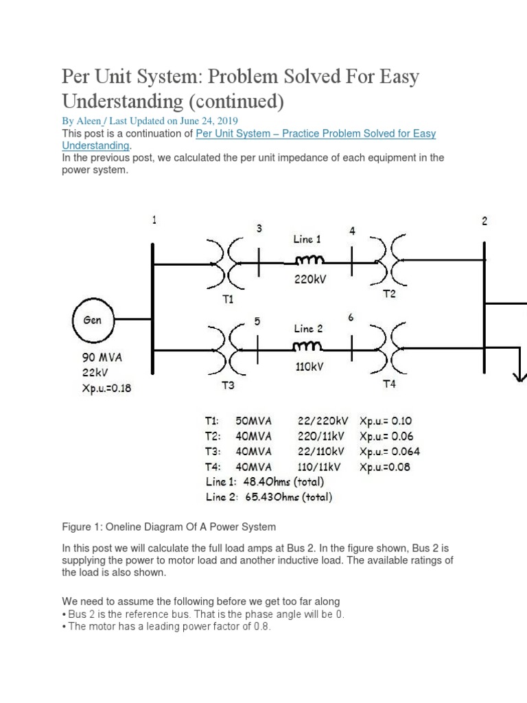 Per Unit System | PDF | Electrical Engineering | Electric Power