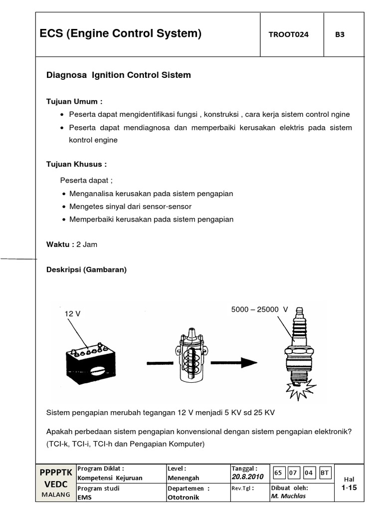 ECS (Engine Control System) | PDF