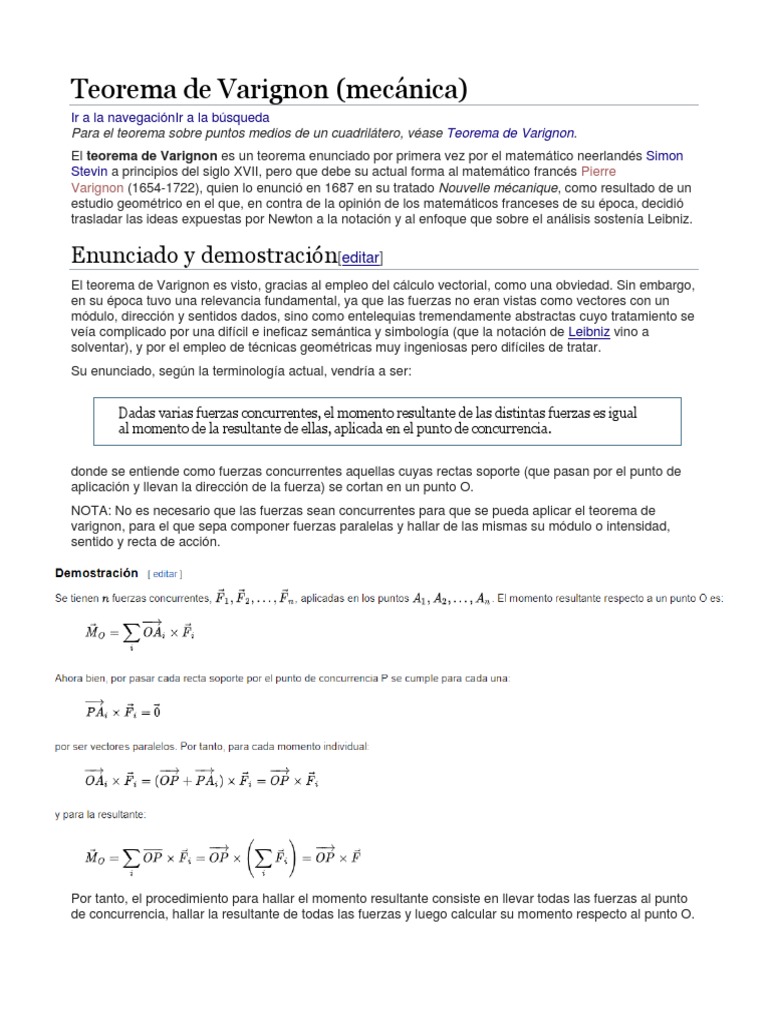 Teorema de Varignon | PDF