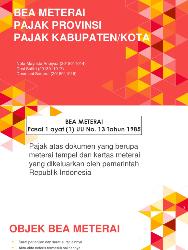 Bea Meterai | PDF