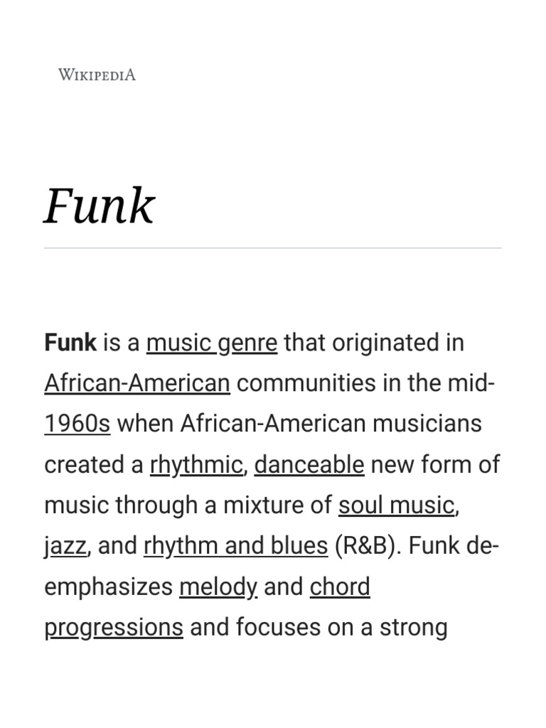 Funk | PDF | Funk | Music