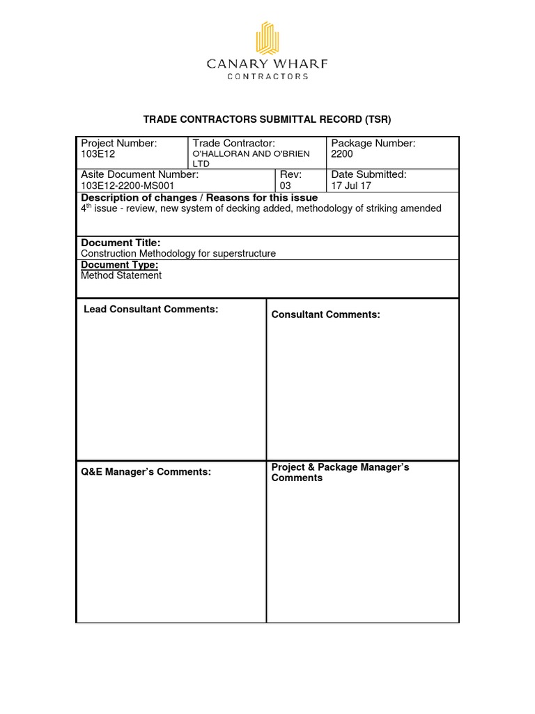 Jump Form Construction Methodology | PDF | Crane (Machine) | Elevator