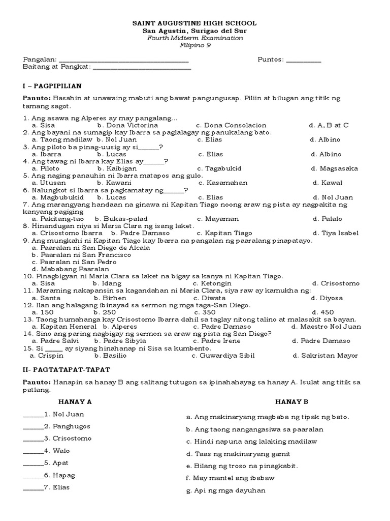 Fil 9 (4TH Midterm) | PDF