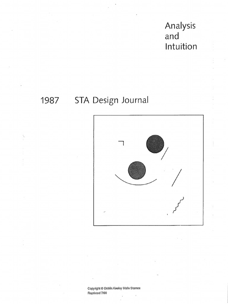 1987 STA Design Journal A Short Grandiose Theory of Design | PDF