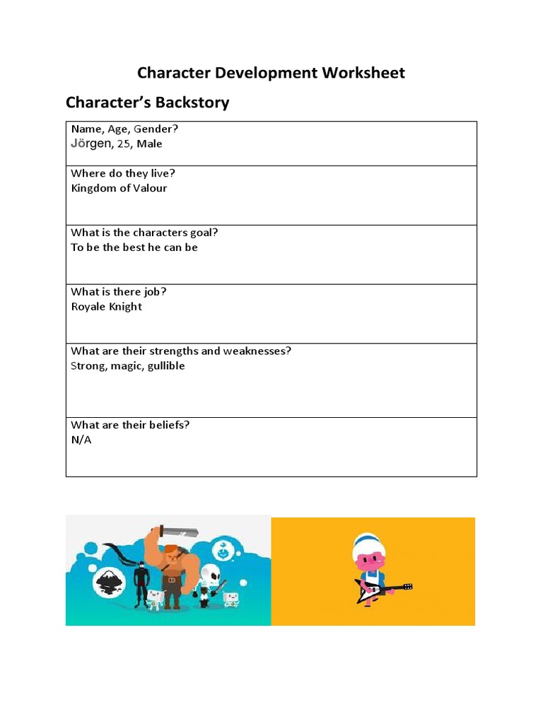 Character Development Guide: Jörgen | PDF