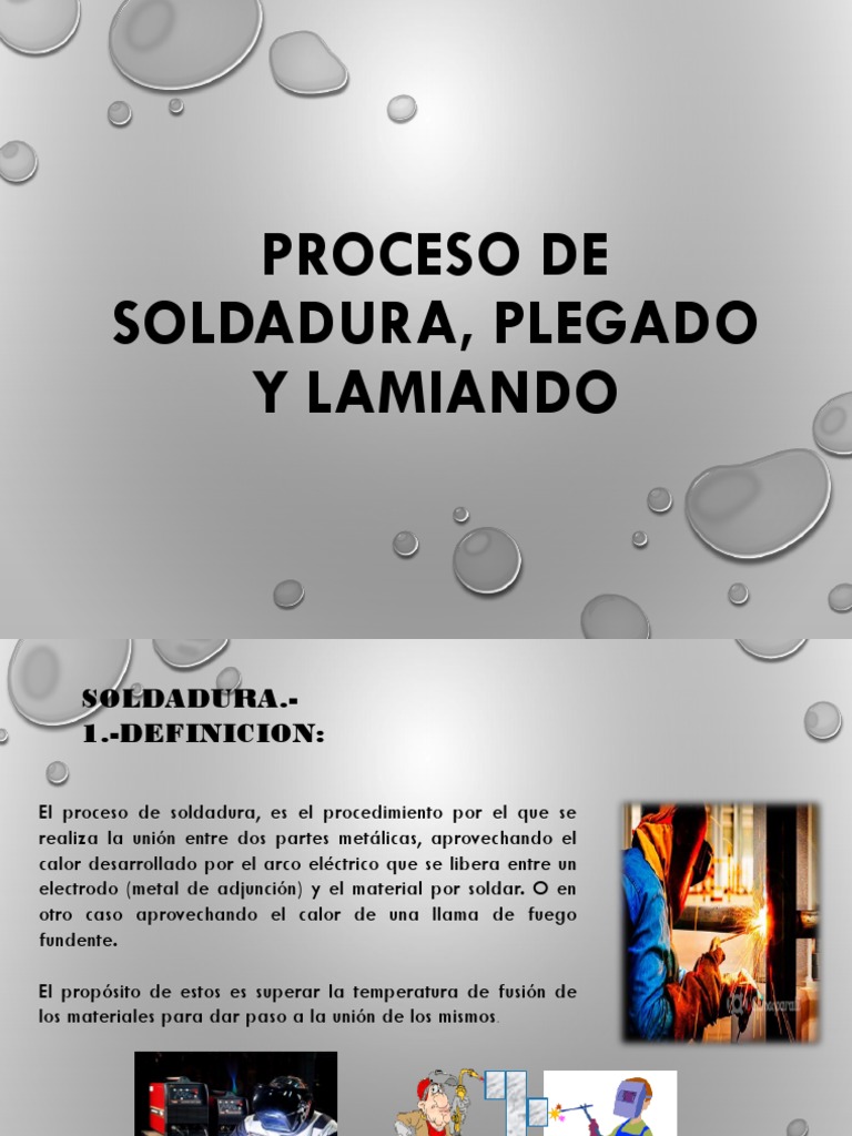 Procesos básicos de conformado y unión de metales | PDF | Soldadura ...