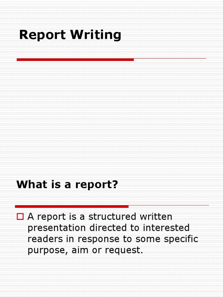 1 Report Writing | PDF | Proofreading | Evaluation