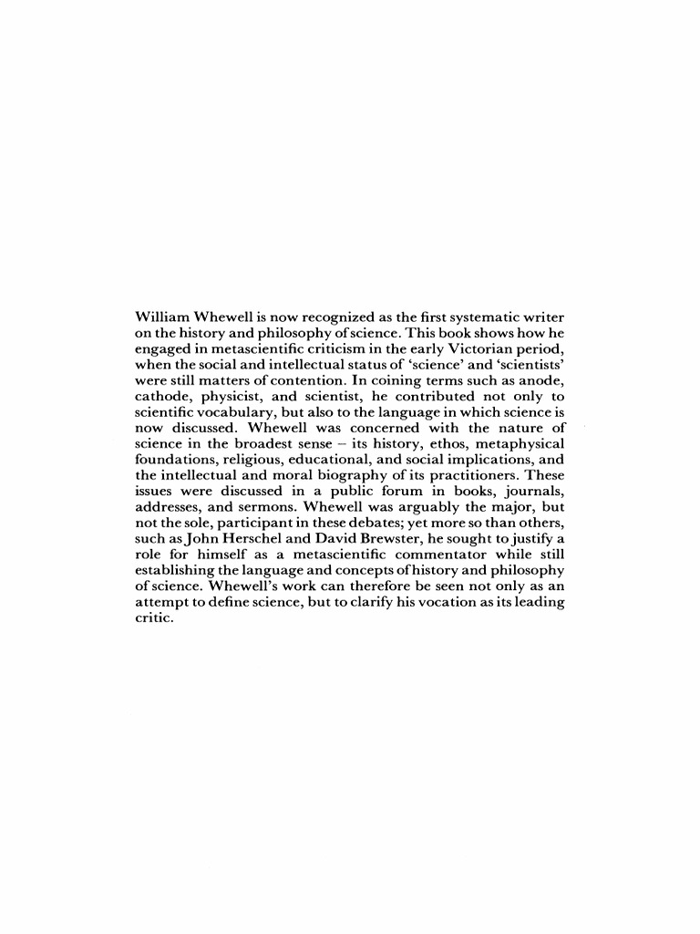 Richard Yeo - Defining Science - William Whewell, Natural Knowledge and ...