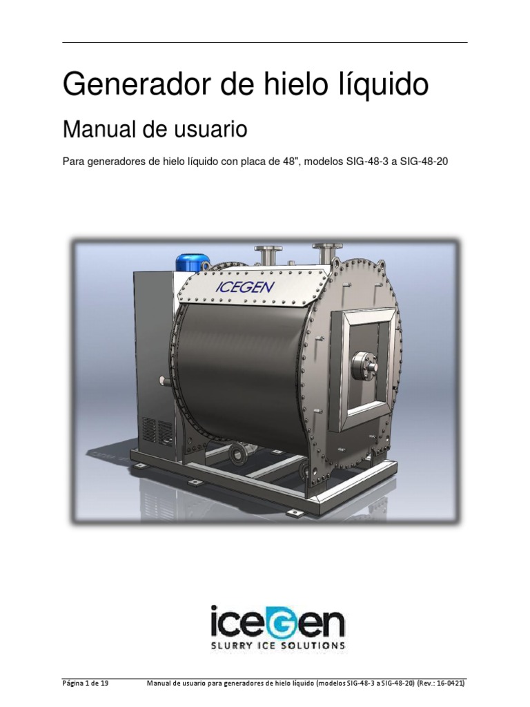 Spanish (Mexico) IceGen User Manual - 2016 | PDF | Bomba | Eje