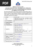 Ashirvad Pipes Pvt. LTD.: Test Report of Upvc Agri Pipes As Per Is 4985 ...