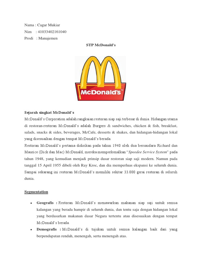 STP MCD | PDF